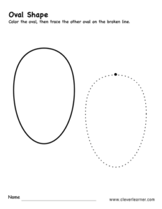 Oval Shape Activity For Preschool Children – CleverLearner Preschool ...