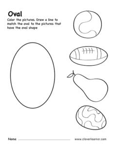 Oval Shape Activity For Preschool Children – CleverLearner Preschool ...