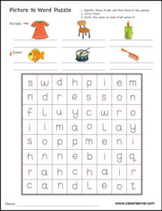 Picture Identification Puzzles – CleverLearner Preschool Resources