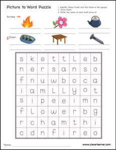 Picture Identification Puzzles – CleverLearner Preschool Resources