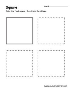 Free Square Shape Activity Worksheets For Children – CleverLearner ...